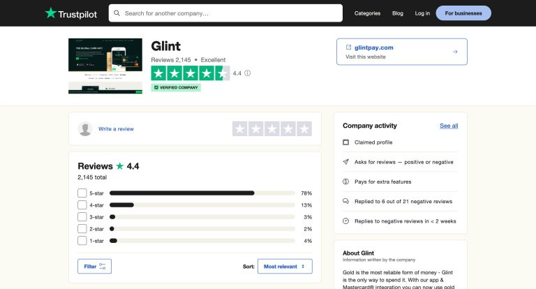 Glint Pay (Gold) Review 2025 | Morss Global Finance