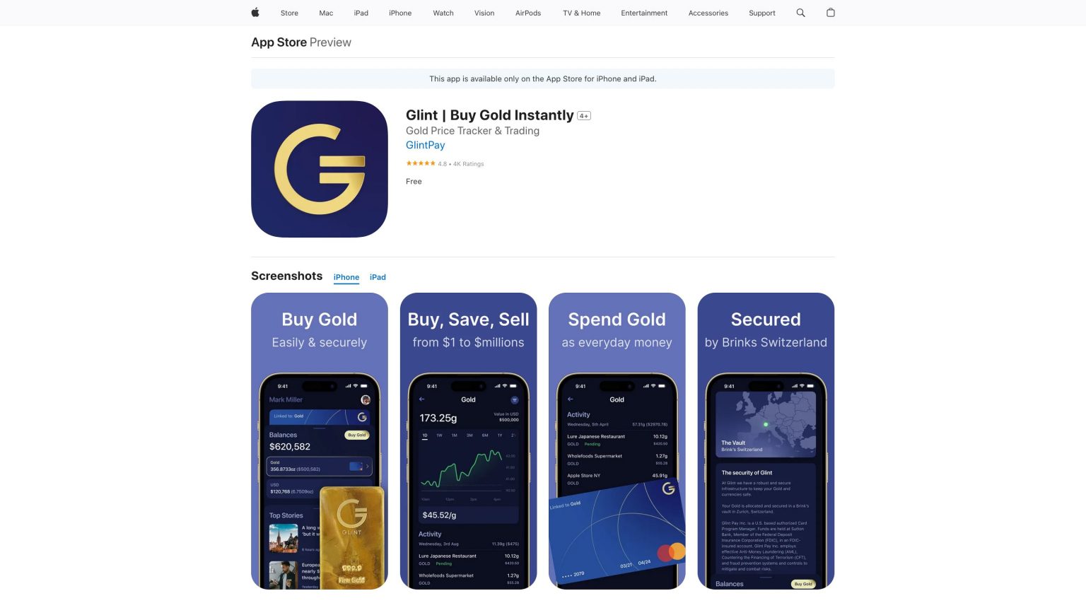 Glint Pay (Gold) Review 2025 | Morss Global Finance