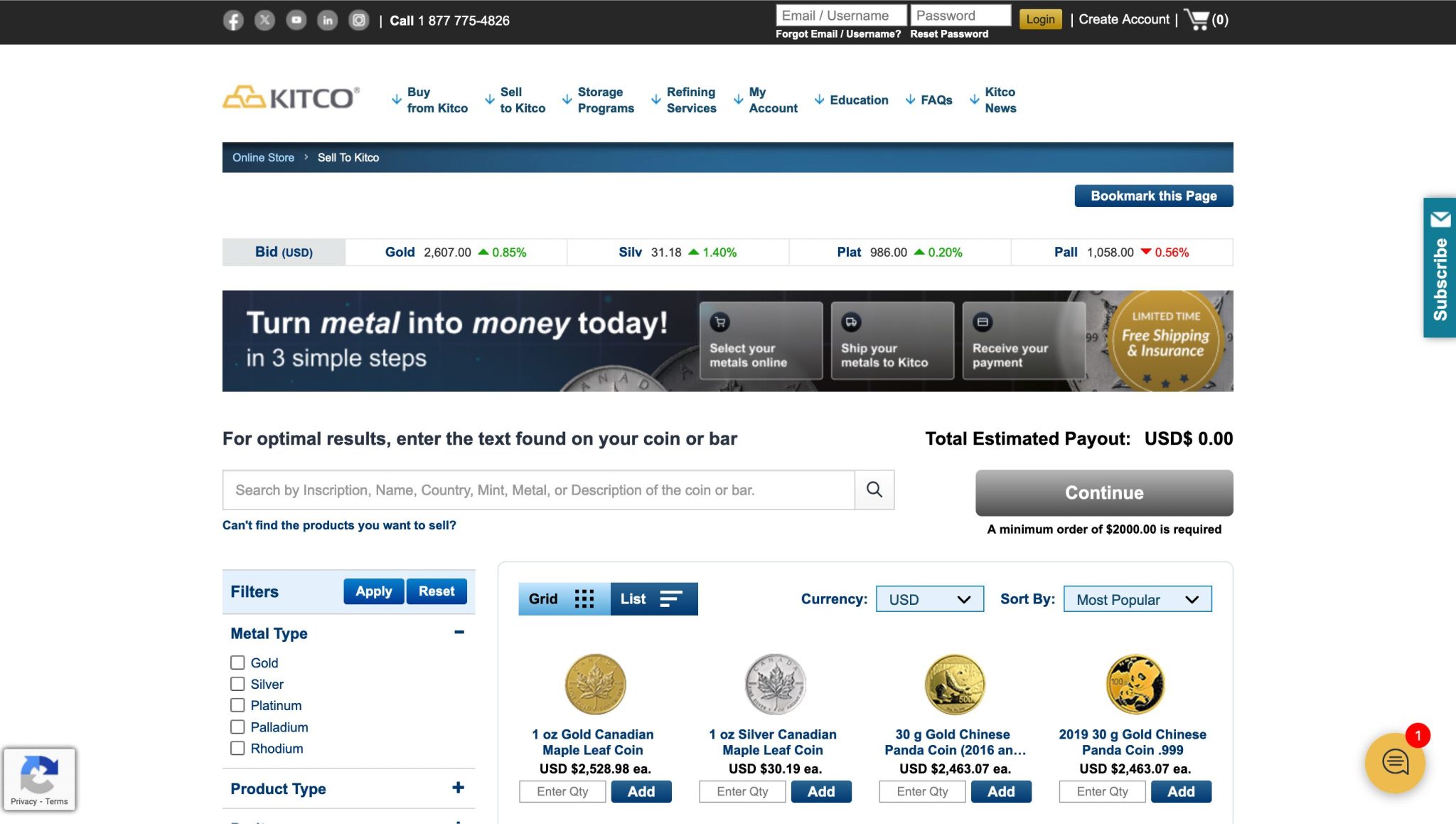 Kitco Metals Review 2025 | Morss Global Finance